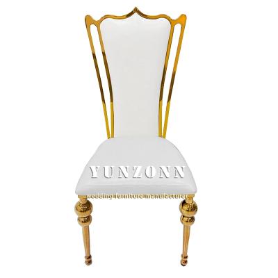 China Gold Ear Shape Stainless Steel Dining Chair and High Quality Hotel Banquet Chair for sale