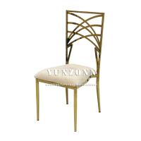 China Wholesale Chameleon Metal Frame Banquet Wedding Event Chairs Gold Finish Dining Chairs for Stylish Events for sale