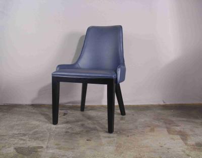 China Dark Blue Light Luxury Restaurant Padded Dining Room Chairs Stainless Steel Nordic INS Style Cafe for sale