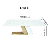 China Modern Light Luxury Sintered Stone Multifunctional Dining Table Chair Simple Rectangular Small Family for sale