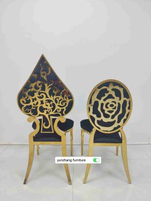 China Stainless Steel Wedding Banquet Chair Back Design For Event W50xD65xH92cm for sale