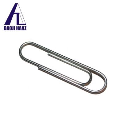 China High Temperature Shape Memory Nitinol Paperclip 55-56% Nickel Titanium Alloy 60-95°C AF for sale