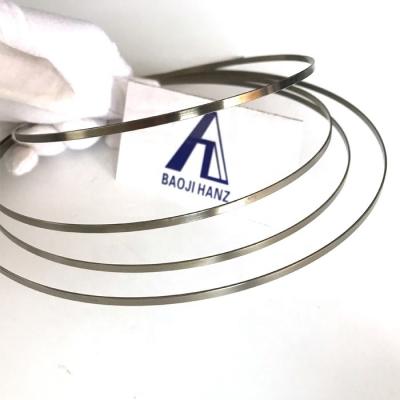 China Superelastic Nitinol Flat Wire Shape Memory Alloy Spool 0.1mm 2mm Width Per Kg for sale
