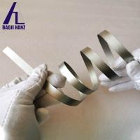 China Superelastic Nitinol Strip ASTM F2063 0.05mm Thickness Nickel Titanium Shape Alloy Foil for sale