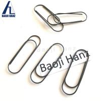 China Shape Memory Nitinol Paper Clips Black Binder Clips 55%Ni 45%Ti OEM ODM for sale