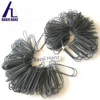 China Shape Memory Nitinol Paper Clips Black Binder Clips 55%Ni 45%Ti OEM ODM for sale