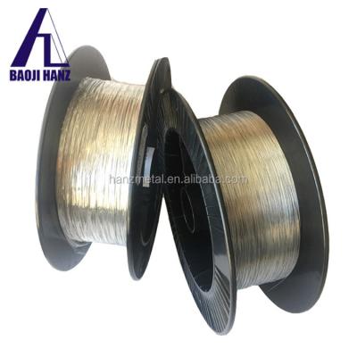 China Medical Nitinol Wire 0.1mm Diameter Shape Memory Alloy ASTM F2063-18 TiNi-YY Grade 2000mm Length for sale