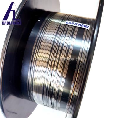 China ASTM F2063 0.5mm Nickel Titanium Alloy Flat Wire Shape Memory Nitinol for sale