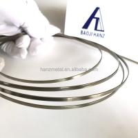 China ASTM F2063 0.5mm Nickel Titanium Alloy Flat Wire Shape Memory Nitinol for sale