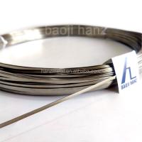 China ASTM F2063 0.5mm Nickel Titanium Alloy Flat Wire Shape Memory Nitinol for sale