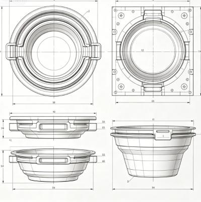 China Food-Grade Silicone Kitchen Mold for Silicone Household Parts Fabrication for sale