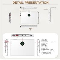 China Thin Wall Mounted Powerwall Lifepo4 Battery 48v 138ah  Ip65 Waterproof for sale