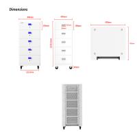 China Indoor Outdoor 5KW To 200KW Stackable Solar Batteries With WiFi Communication for sale