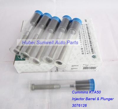 China Cummins KTA50 engine injector 3609962, injector barrel and plunger 3076126,3076124,3053483 for sale