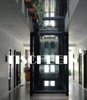 China 630kg 800kg 1000kg 1150kg 2.0m/S Panoramic Elevator With Hairline St. St. Finish For Hotel Residential Building for sale