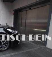 China 304 St St Machine Room Office Automobile Elevator 10,000kg Big Load 4-6 Door Panels Center Opening Telescopic Opening for sale