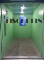 China Traction VVVF Painted Steel Cargo Elevator Freight Elevator With Checkered Plate Floor Door Holding Button For Warehouse for sale