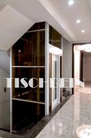 China 5 Persons 5 Floors Stainless Steel Structure Shaft Home Elevator Indoors Glass Walls VVVF Drive Stable Moving Low Noise for sale