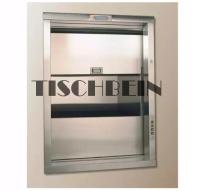 China 100kg 200kg 0.4m/s Speed Commercial Window Type PLC Control Dumbwaiter Food Conveying Elevator For Coffee Bar Laundry for sale