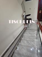 China 300kg Stainless Steel Rail Economic Wheelchair Inclined Platform Lift With Emergency Stop Funciton For Railway Station for sale