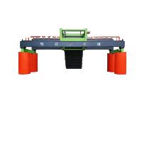China Reinforced Chain Plate Compost Fertilizer Machine Windrow Turner 6400m³/H for sale