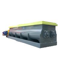 China 2000L Heavy Duty Dry Fertilizer Mixer Dual Shaft Machine For Manure Refractory for sale