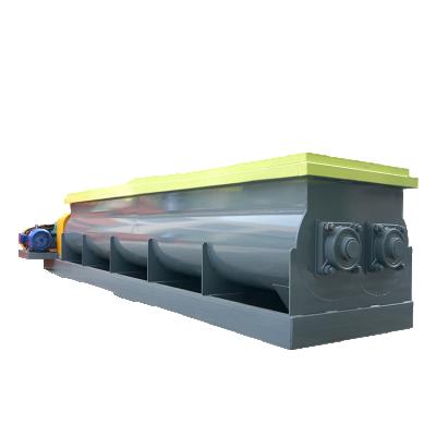 China 2000L Heavy Duty Dry Fertilizer Mixer Dual Shaft Machine For Manure Refractory for sale