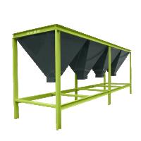 China PLC Control Granular Fertilizer Batching Machine Blending Mixer for sale