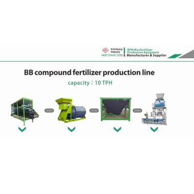 China 10t/H Compost BB Fertilizer Production Line Mixer Making Machine Wear Resistant for sale
