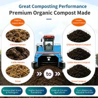 China Remote & Automatic Crawler Compost Turner with 2.5m Turning Width and Weichai Diesel Engine for Organic Fertilizer Production for sale