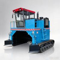 China Mobile Crawler Type Compost Turner with Agent Spraying System and 2.5m Turning Width for Organic Fertilizer Fermentation for sale