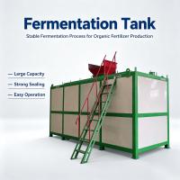 China Automatic Box Type Manure Fermentation Tank for 10-hour Harmless Treatment with 80-110℃ High Temperature Sterilization and 10-30㎡ Footprint for sale