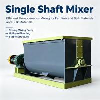China Horizontal Single Shaft Mixer with U-shaped Tank Structure and Heavy-duty Single Stirring Shaft for Wide Raw Material Adaptability for sale