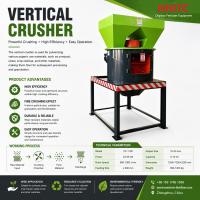 China Vertical Fertilizer Crusher Machine with Hard Alloy Blades for High Moisture Organic Material and Compact Structure for sale