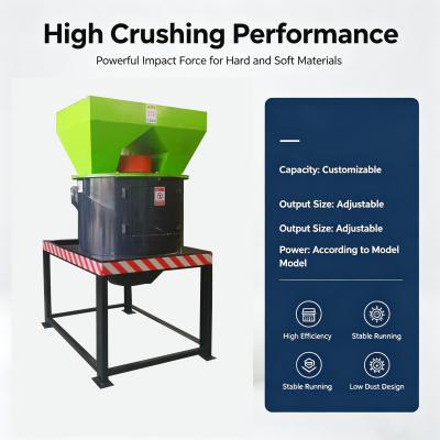 China Vertical Fertilizer Crusher Machine with Hard Alloy Blades for High Moisture Organic Material and Compact Structure for sale
