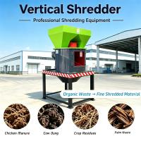 China Vertical Fertilizer Crusher Machine with Hard Alloy Blades for High Moisture Organic Material and Compact Structure for sale