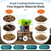 China Vertical Fertilizer Crusher Machine with Hard Alloy Blades for High Moisture Organic Material and Compact Structure for sale