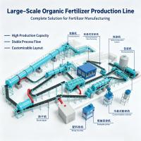 China High-quality Steel Organic Fertilizer Production Line with Remote & Automatic Control and Closed Type Design for sale