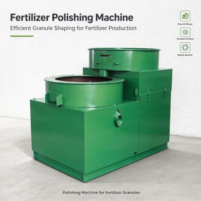 China High Sphericity Organic Fertilizer Polishing Machine Converts Cylindrical Granules Into Round Balls With No Return Material for sale