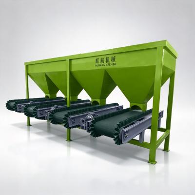 China High-quality steel Wheel Loader Feeding Bin with continuous uniform feeding and anti-blocking paddle device for fertilizer batching machine for sale