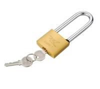China Retractable Long Hasp Padlock Combination Long Shank Padlocks Keyed Alike for sale