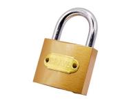 China 32mm 50mm Imitate Copper Padlock With Cross Keys Gold Plated Brass for sale