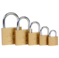China Commercial Antique Brass Padlock 40mm 70mm Painting Iron for sale