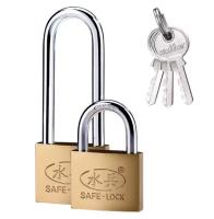 China Commercial Antique Brass Padlock 40mm 70mm Painting Iron for sale