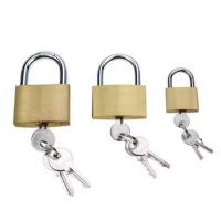 China Single Open Imitation Copper Padlock 20mm Brass Keyed Alike for sale