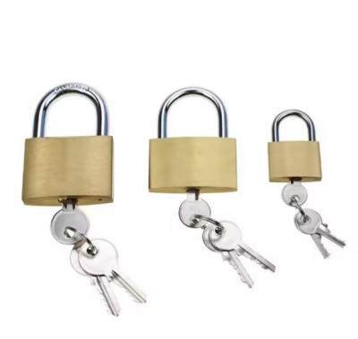 China Single Open Imitation Copper Padlock 20mm Brass Keyed Alike for sale