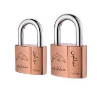 China Short Shackle Copper Padlock 50mm Brass Bulk Keyed Alike for sale