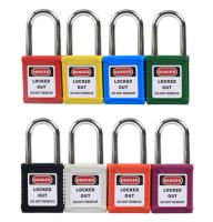 China Electrical Safety Keyed Industrial Padlock Steel Shackle 40mm Keyed Alike for sale