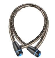 China Universal Flexible Combination Rope Lock PVC Coated Steel For Bike for sale