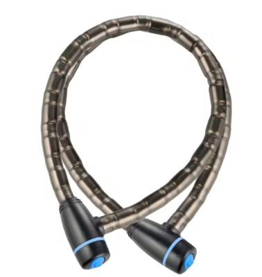 China Universal Flexible Combination Rope Lock PVC Coated Steel For Bike for sale